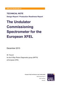 The Undulator Commissioning Spectrometer for the European XFEL